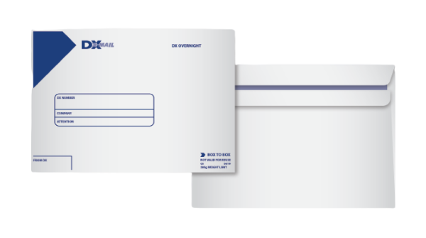 DX Box to Box overnight prepaid envelopes – DX Mail